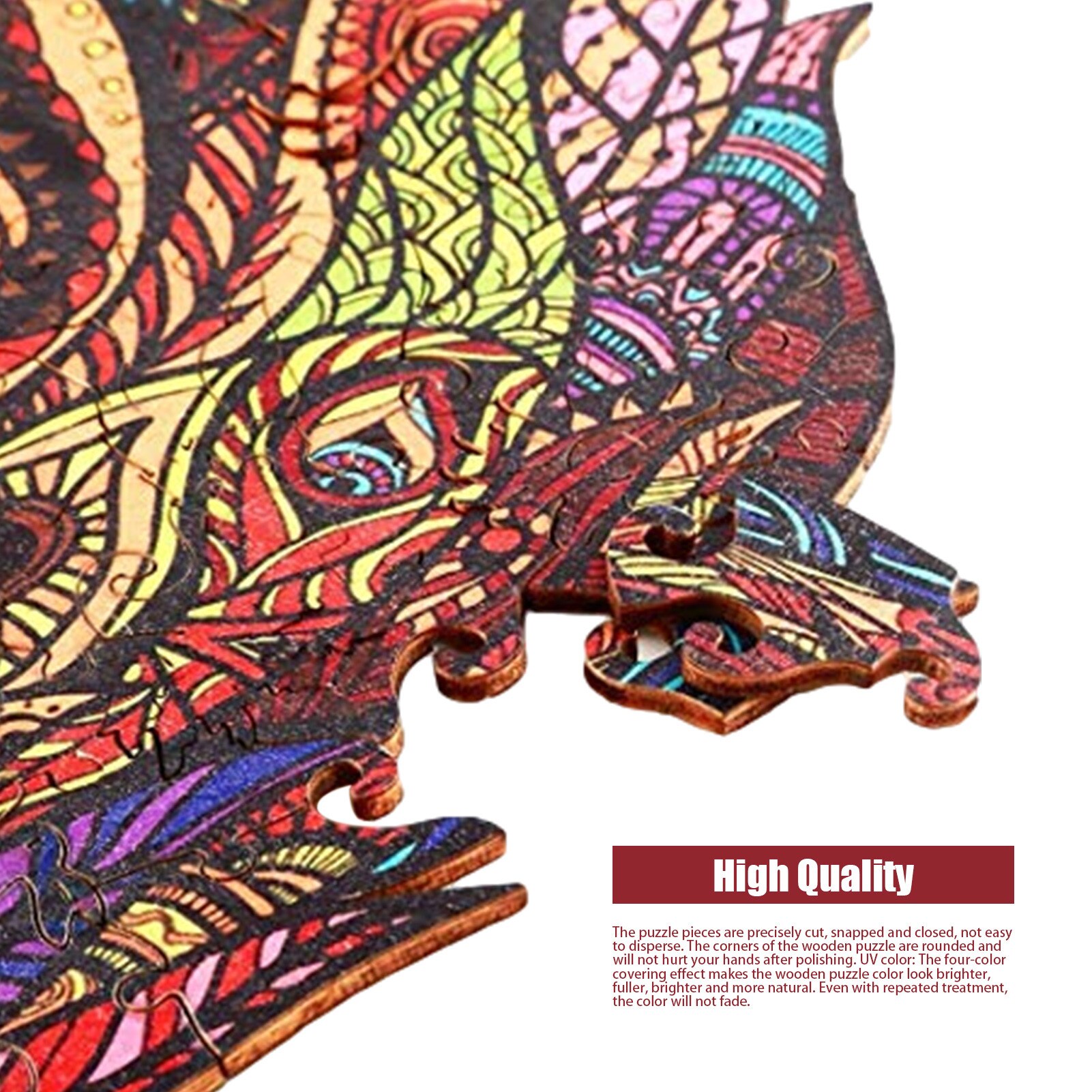 Unique Lion Shape Wooden Animal Puzzles For Adults... – Grandado