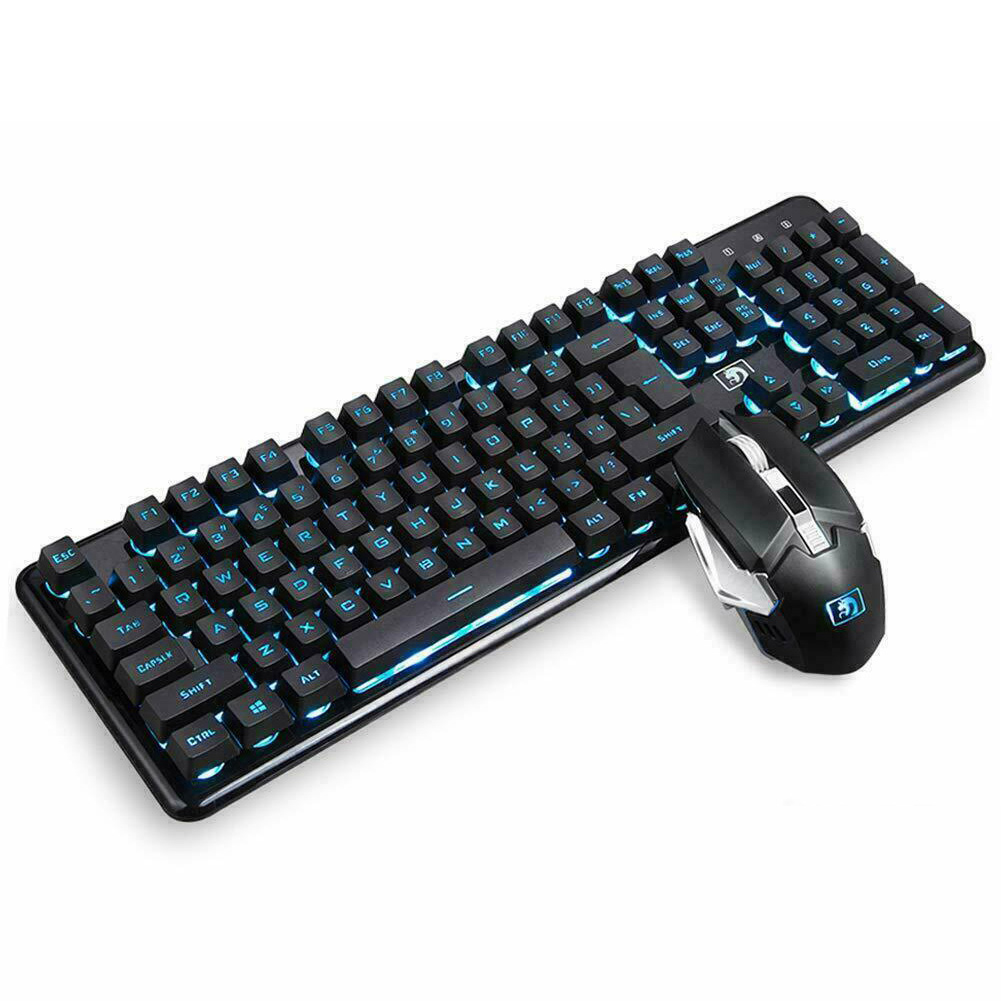 2400DPI Rainbow Colorful Rechargeable Keyboard Mou... – Grandado