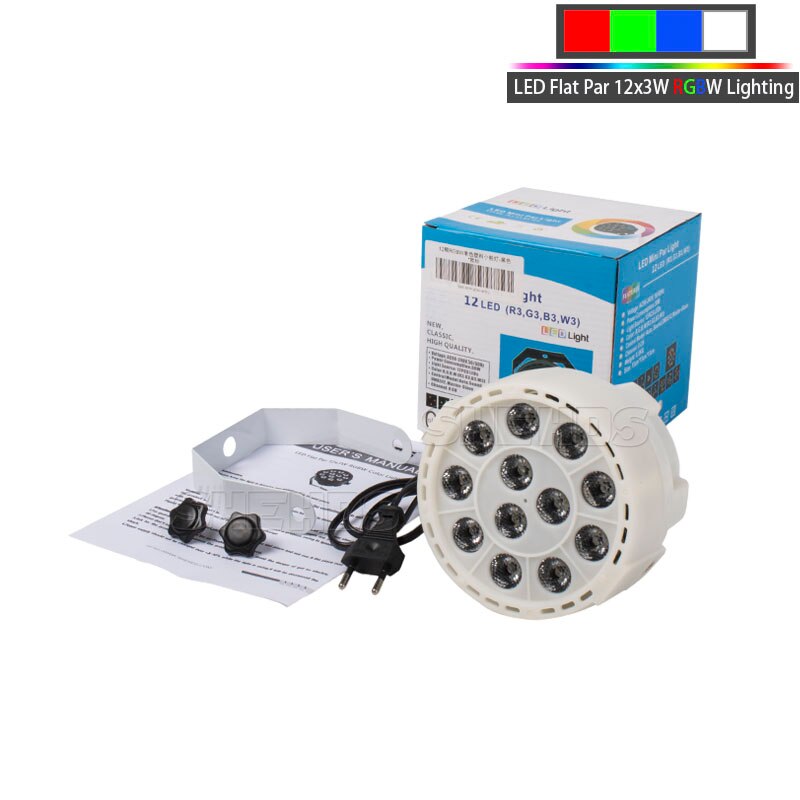 Par de luces Led 12x3W DJ Party luces RGBW Disco e... – Vicedeal