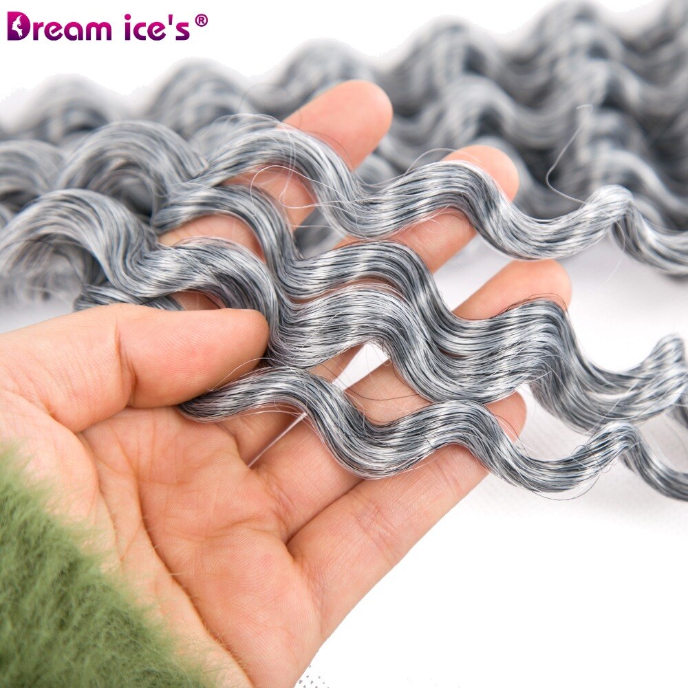 Dream ice's Afro curly pre-looped crochet braids h... – Grandado
