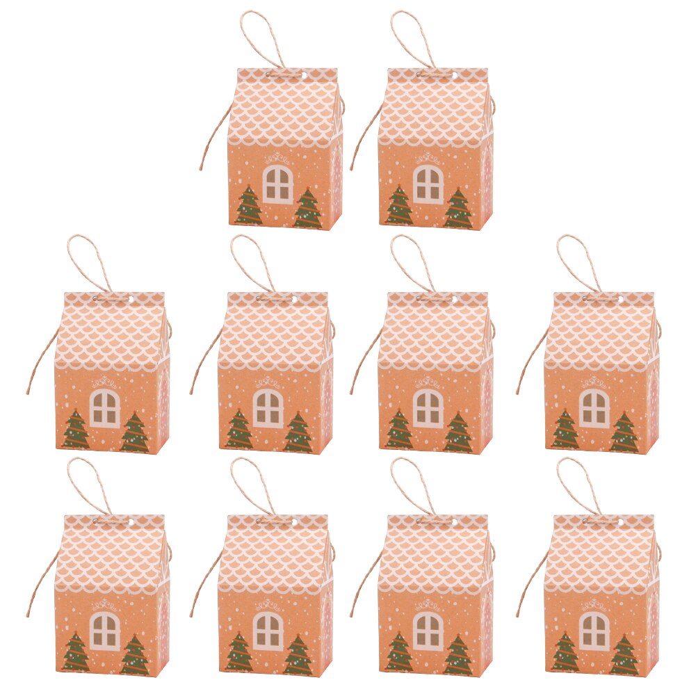 10Pcs Kerst Huis Candy Cookies Verpakking Box Kids... – Vicedeal