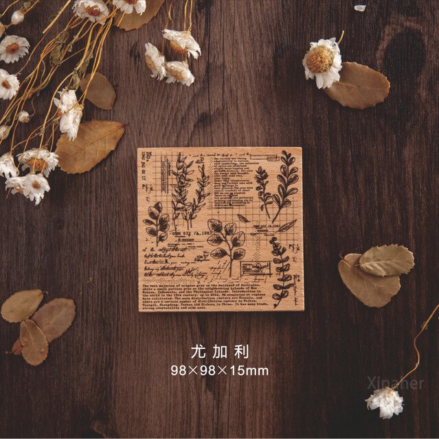 Retro English Letter Plant Alphabet Background Sta... – Grandado