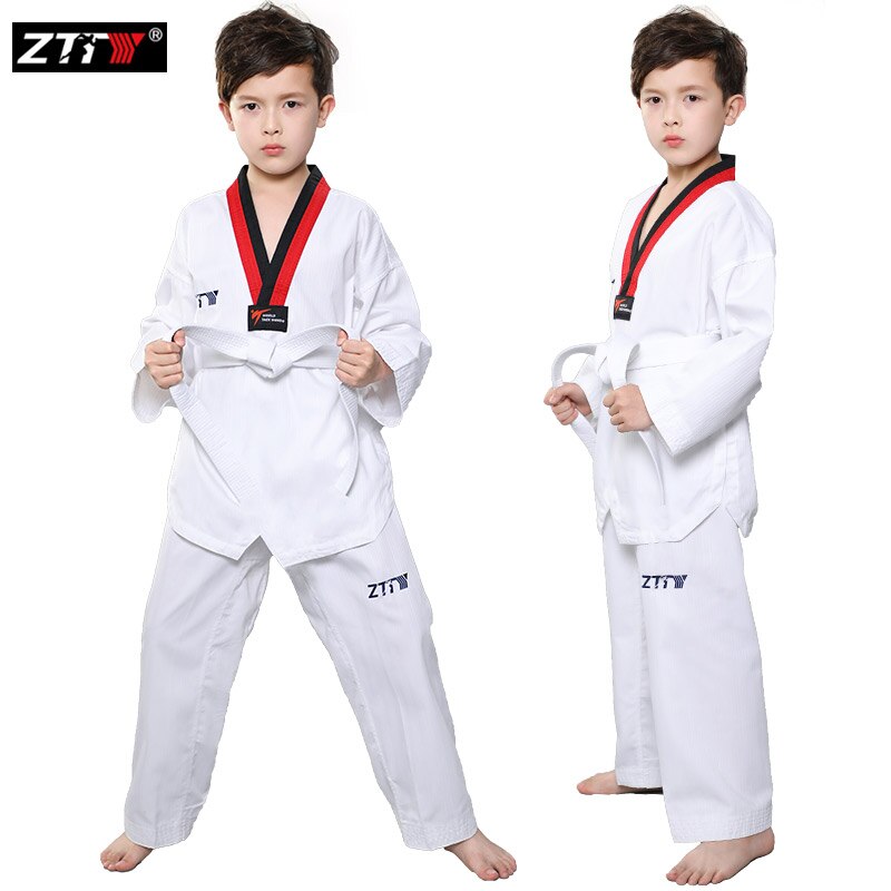 Traditional White Taekwondo Uniform Unisex Childre... – Vicedeal