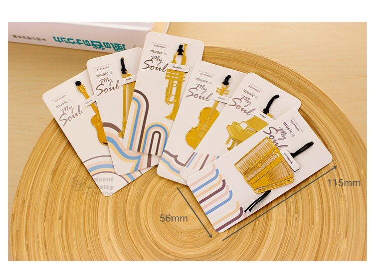 6 pcs/Lot Vintage music metal bookmark Western ins... – Grandado