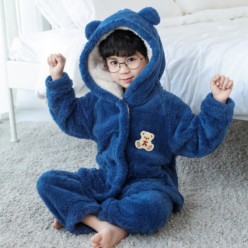 Children's Winter Home Children's Flannel Pajama B... – Grandado