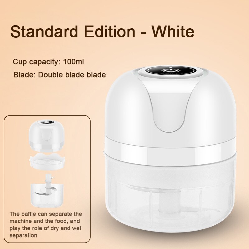 Electric Mini Food Chopper USB Charging Mini Elect... – Vicedeal