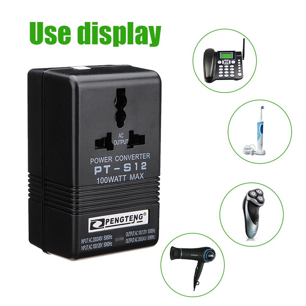 100W Voltage Converter Step Up and Down AC 110V/12... – Grandado