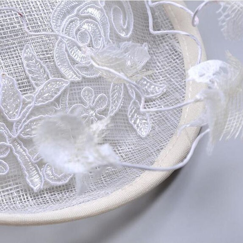 Handmade Lace Mesh Yarn Fedoras Hat Women Royal As... – Grandado