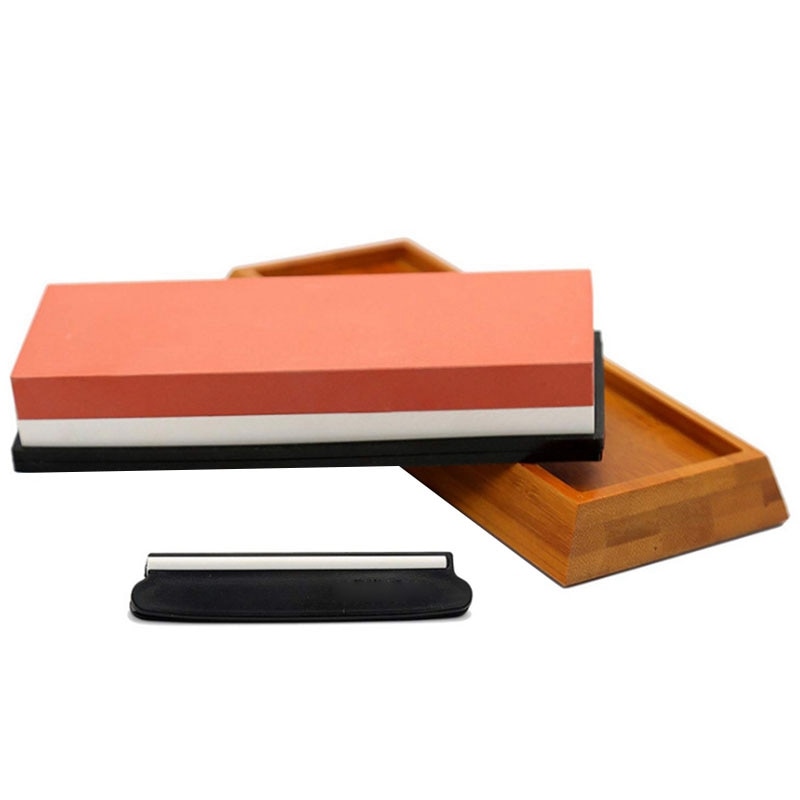 Piedra para afilar cuchillos, grano 1000/6000, pie... – Grandado