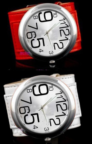 Explosion Big Dial Big Digital Belt Watch Womag Qu... – Vicedeal