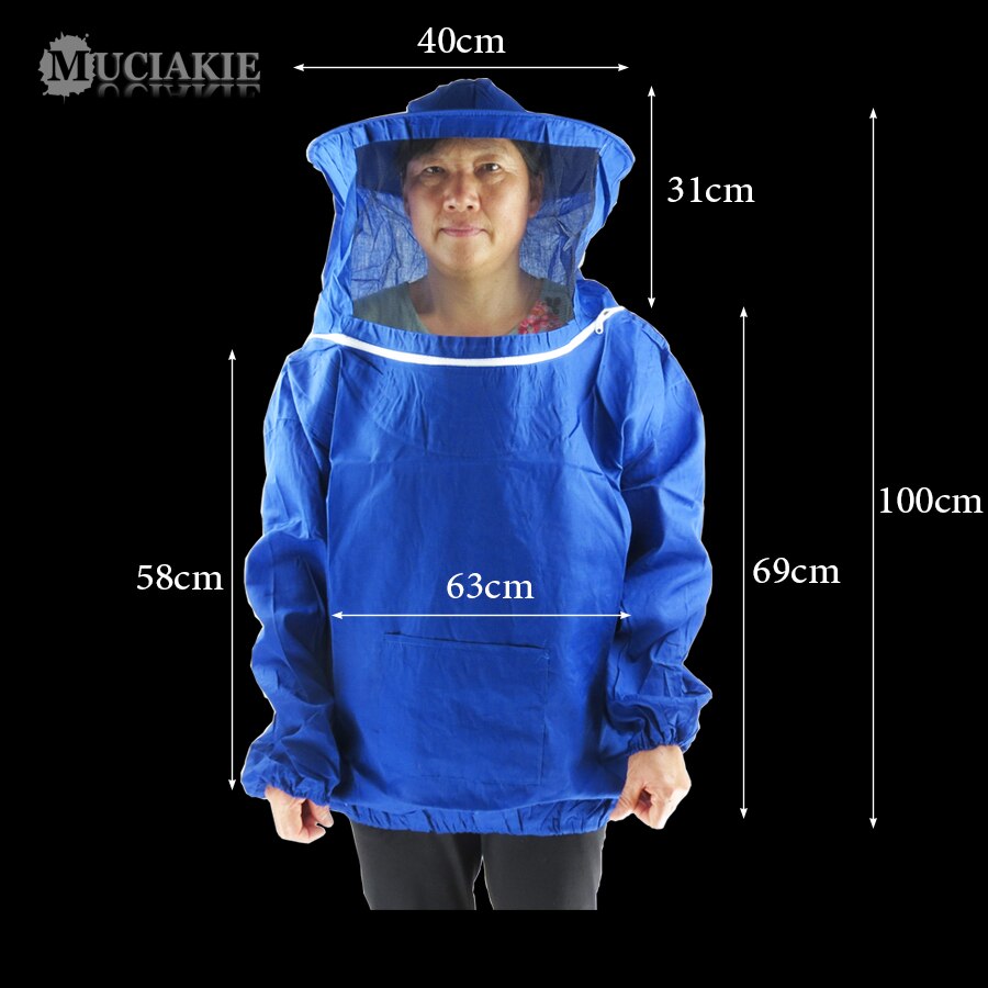 MUCIAKIE Economy Blue Ventilated Suit Beekeeping P... – Grandado