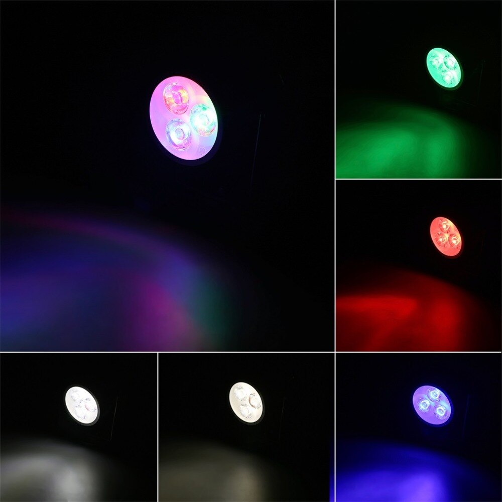 3 led spotlight 3w aluminium pinspot scene effekt ... – Grandado