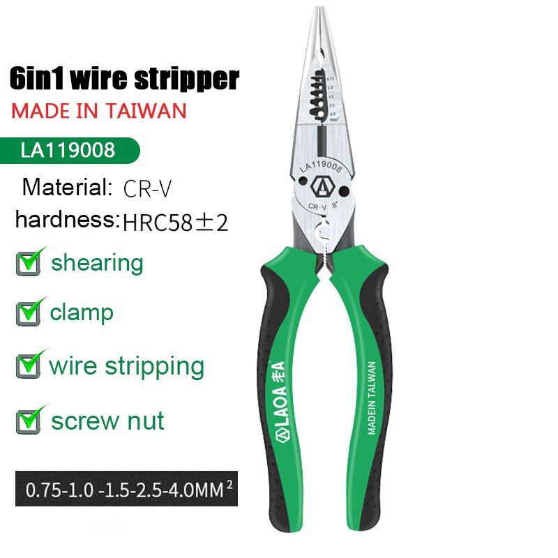 LAOA Needle Nose Pliers Multi-function Wire Stripp... – Vicedeal