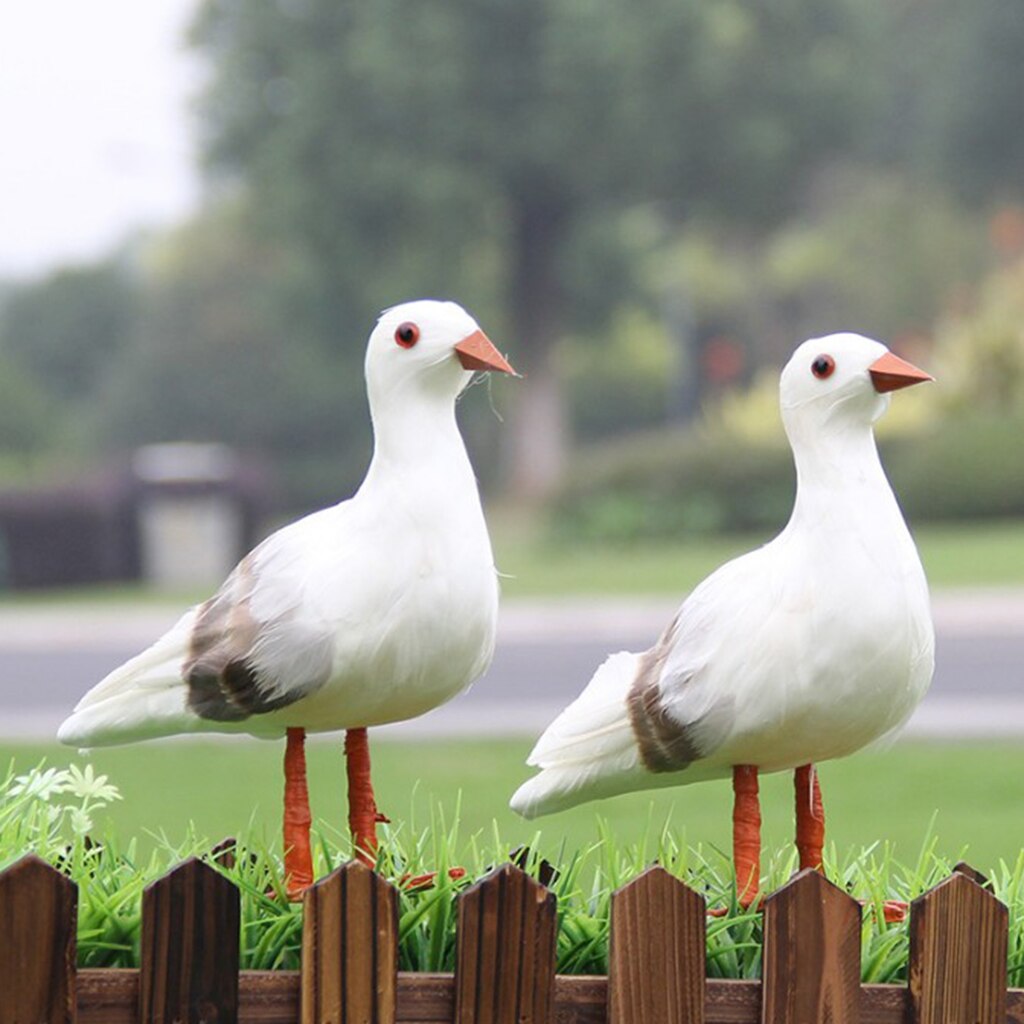 Simulated Seagull Artificial Bird Vivid Garden Hom... – Grandado