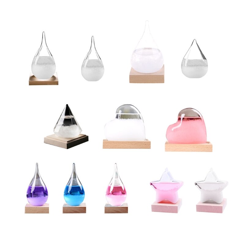 Mini Desktop Droplet Storm Glass Bottle Weather Fo... – Vicedeal