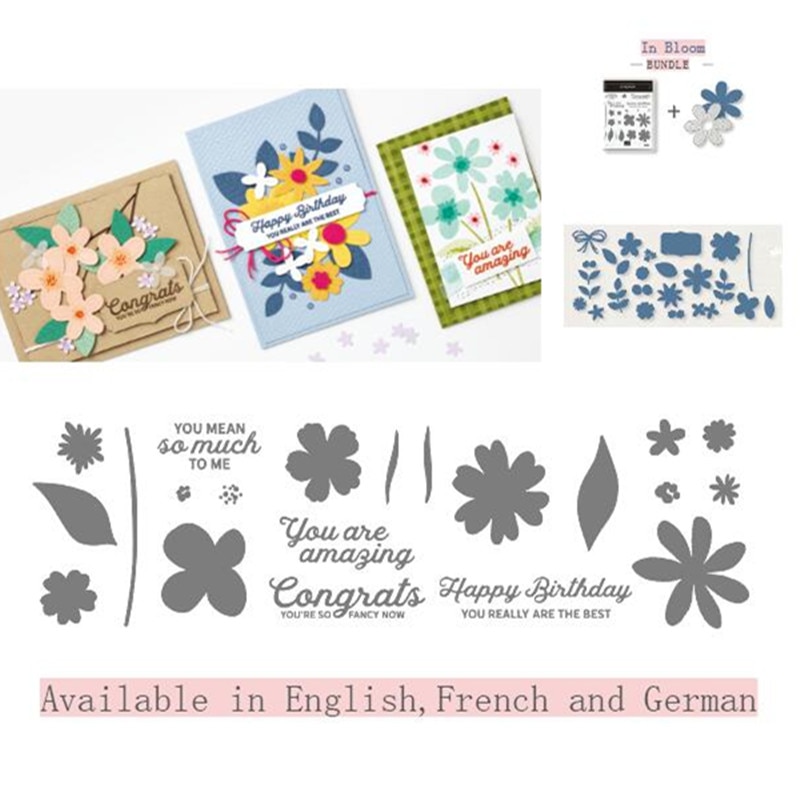 BLOOM Metal Cutting Dies And Stamps Stencils for D... – Grandado