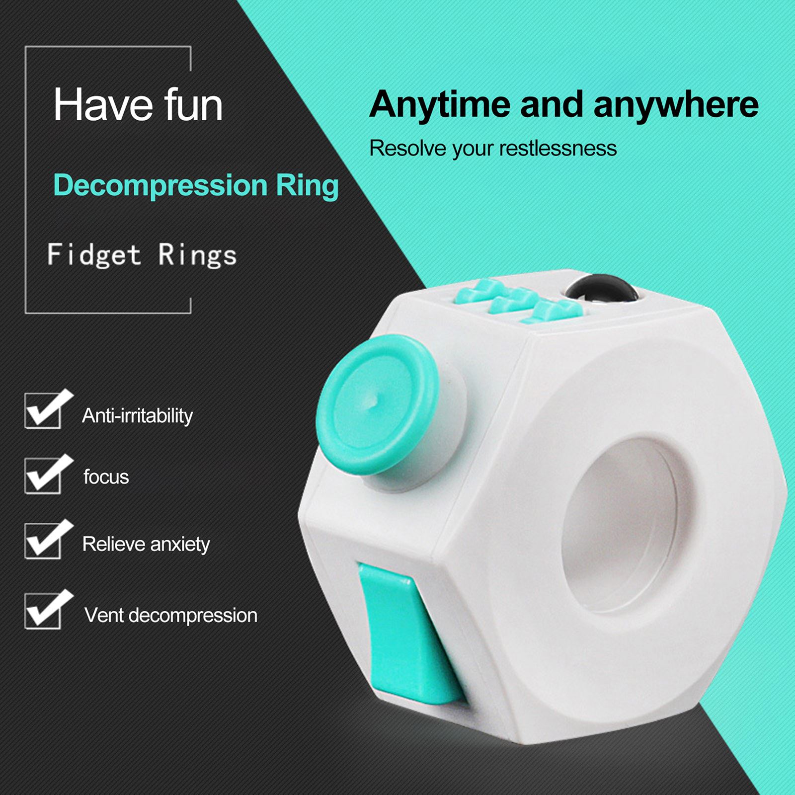 Decompression Toy Press Magic Anti Stress Ring Anx... – Grandado