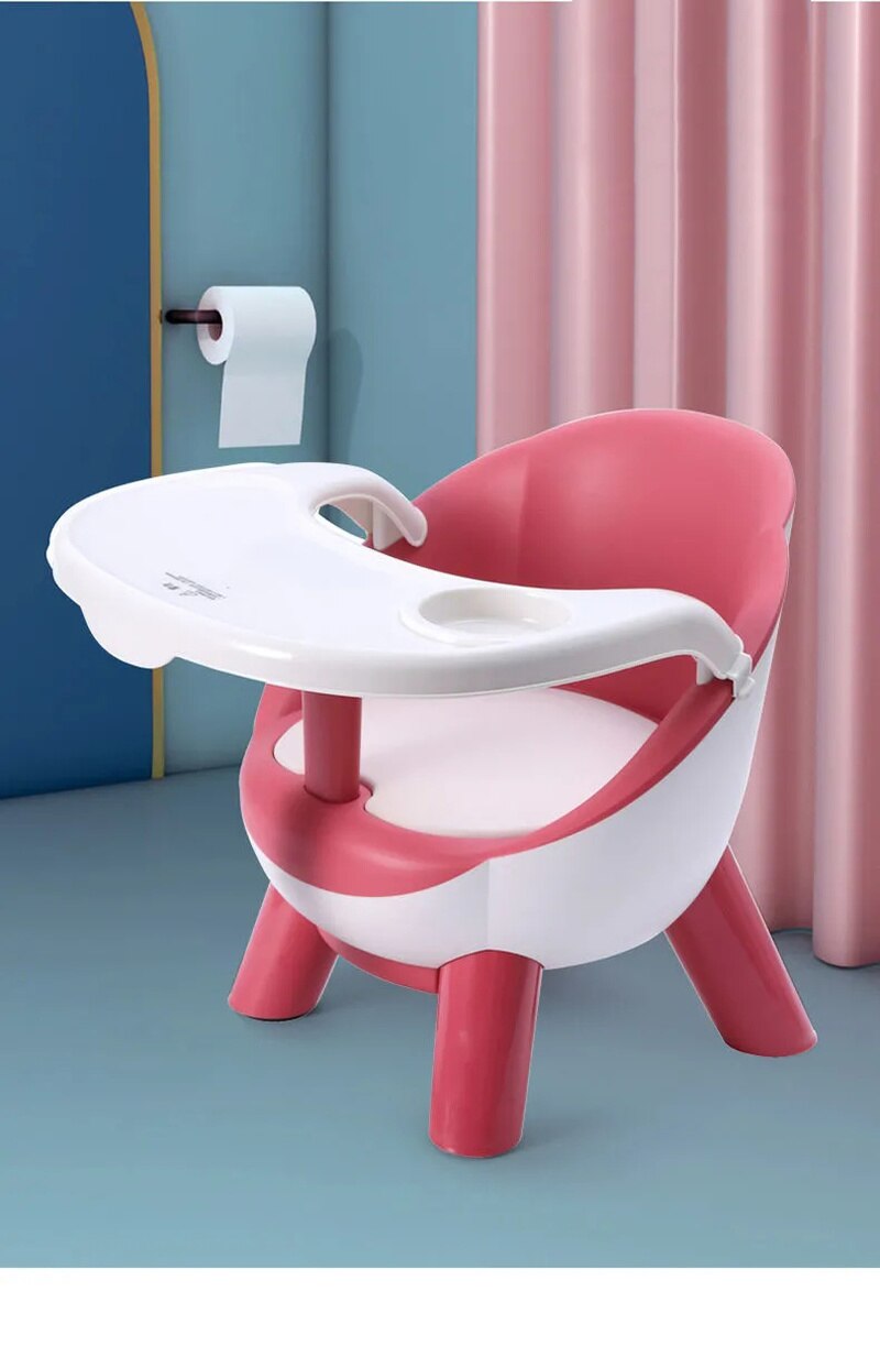 Kids Dining Chair With Plate Baby Eating Table Bab... – Grandado