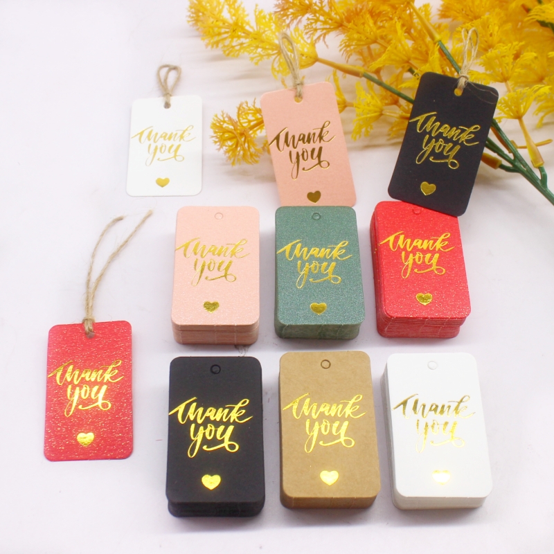 3x5cm 100TAG+20M STIRNG Thank you for the label ME... – Vicedeal