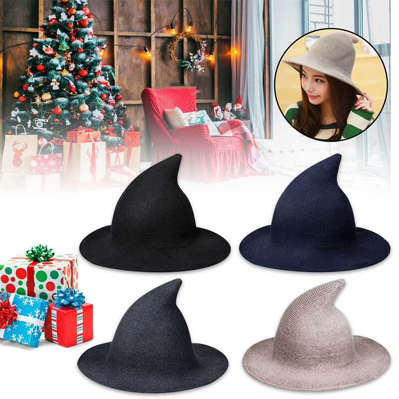 Foldable Womens Magic Wizard Witch Hat Halloween P... – Vicedeal
