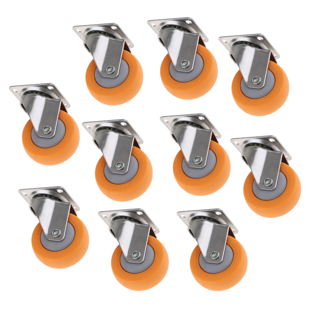 10pcs 360° Swivel Caster Wheels 50.8mm Nylon Base ... – Grandado