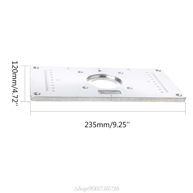 Aluminum Router Table Insert Plate w/ 4 Rings For ... – Grandado
