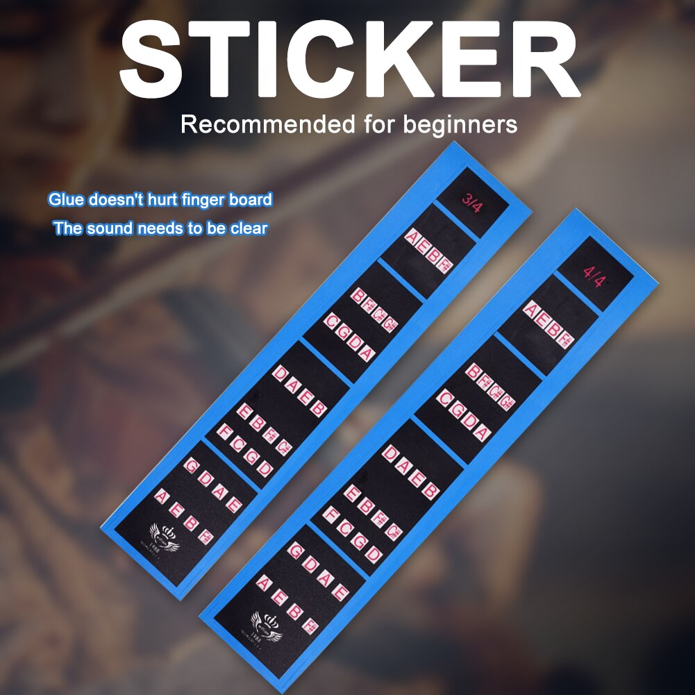 3/4 4/4 Violin Fretboard Sticker Tape Beginners Le... – Vicedeal