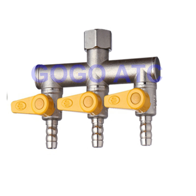 1 Eingang DN15 Messingventil 3-Wege-Kugelhahn 4-We... – Grandado