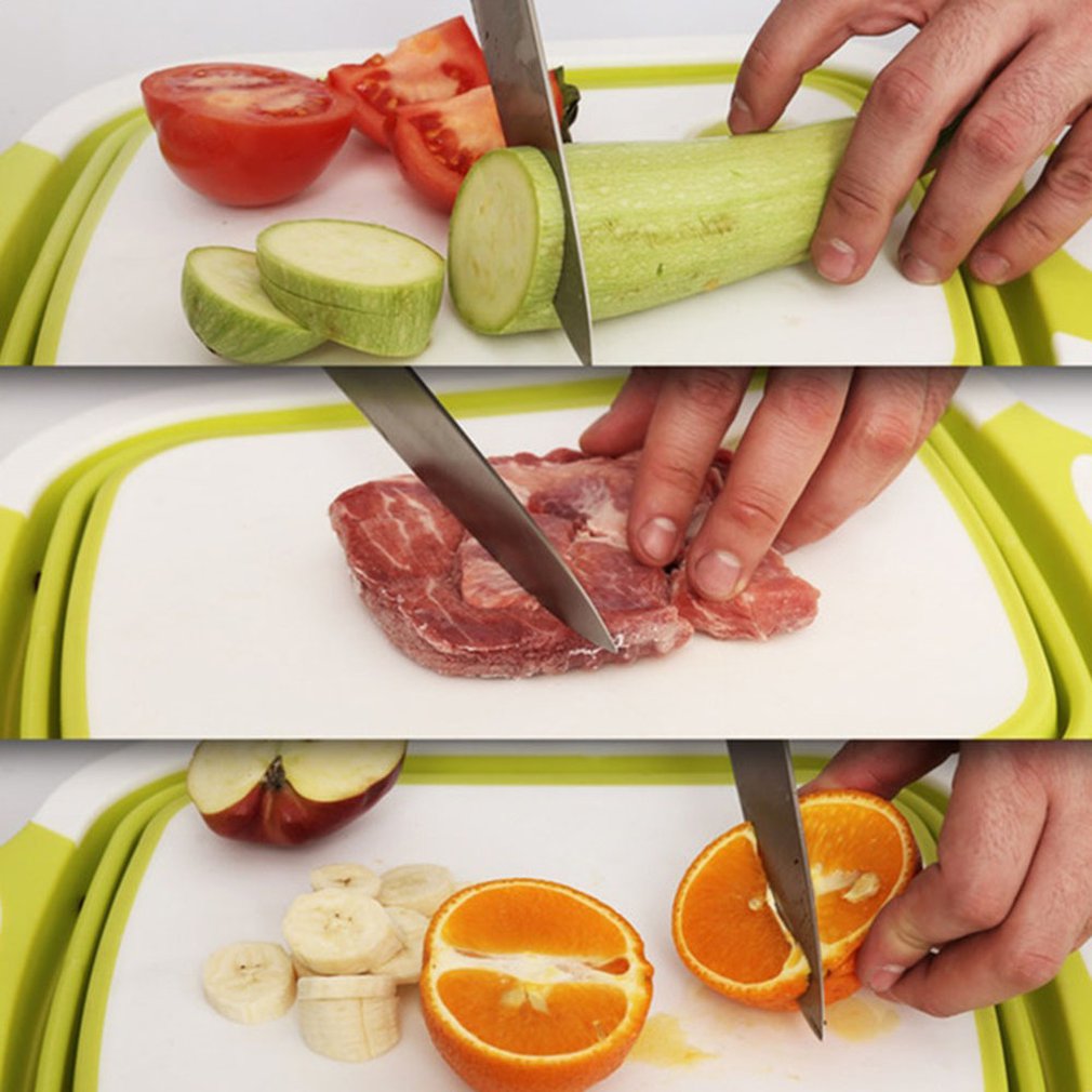 Multifunction Collapsible Cutting Board Plastic Ch... – Grandado