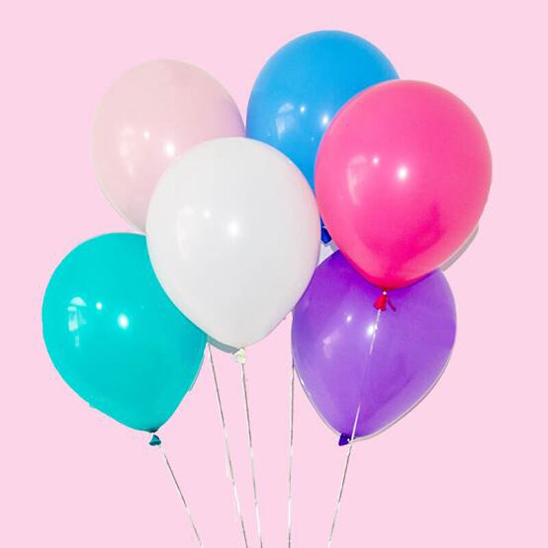 100pcs Round Balloons 10 inch Latex Helium Balloon... – Grandado