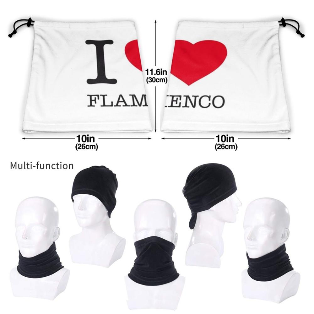 I Love Flamenco 3D Bandana Face Neck Warmer Soft F... – Vicedeal