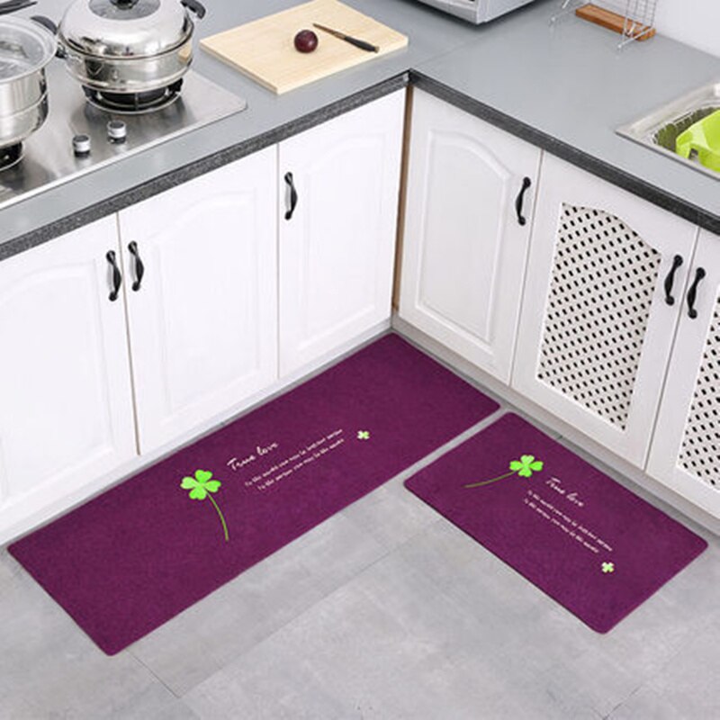Four-leaf Clover Pattern Kitchen Mat Anti-slip Mod... – Vicedeal