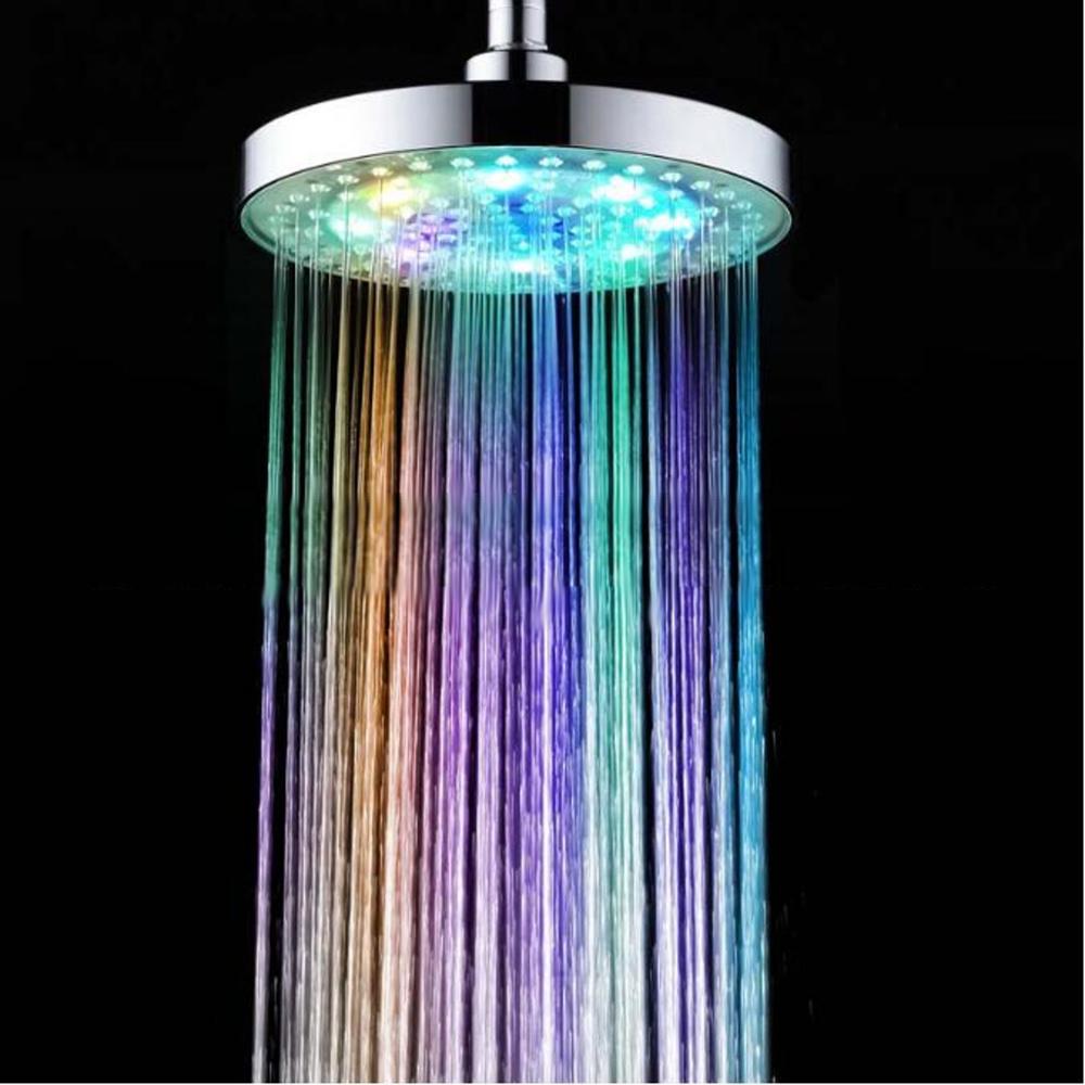 8 Inch Extra Grote Ronde Led Douchekop 7 Kleur Ver... – Grandado
