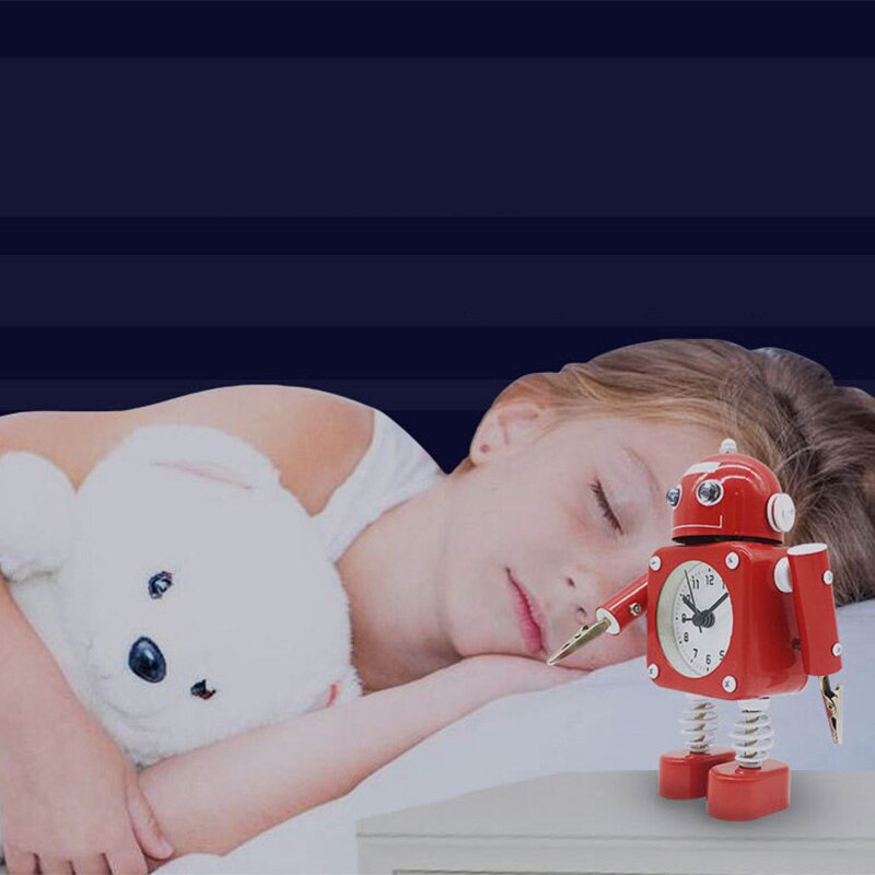 Non-Tikkende Robot Wekker, Kids Wekker, wake-Up Kl... – Grandado
