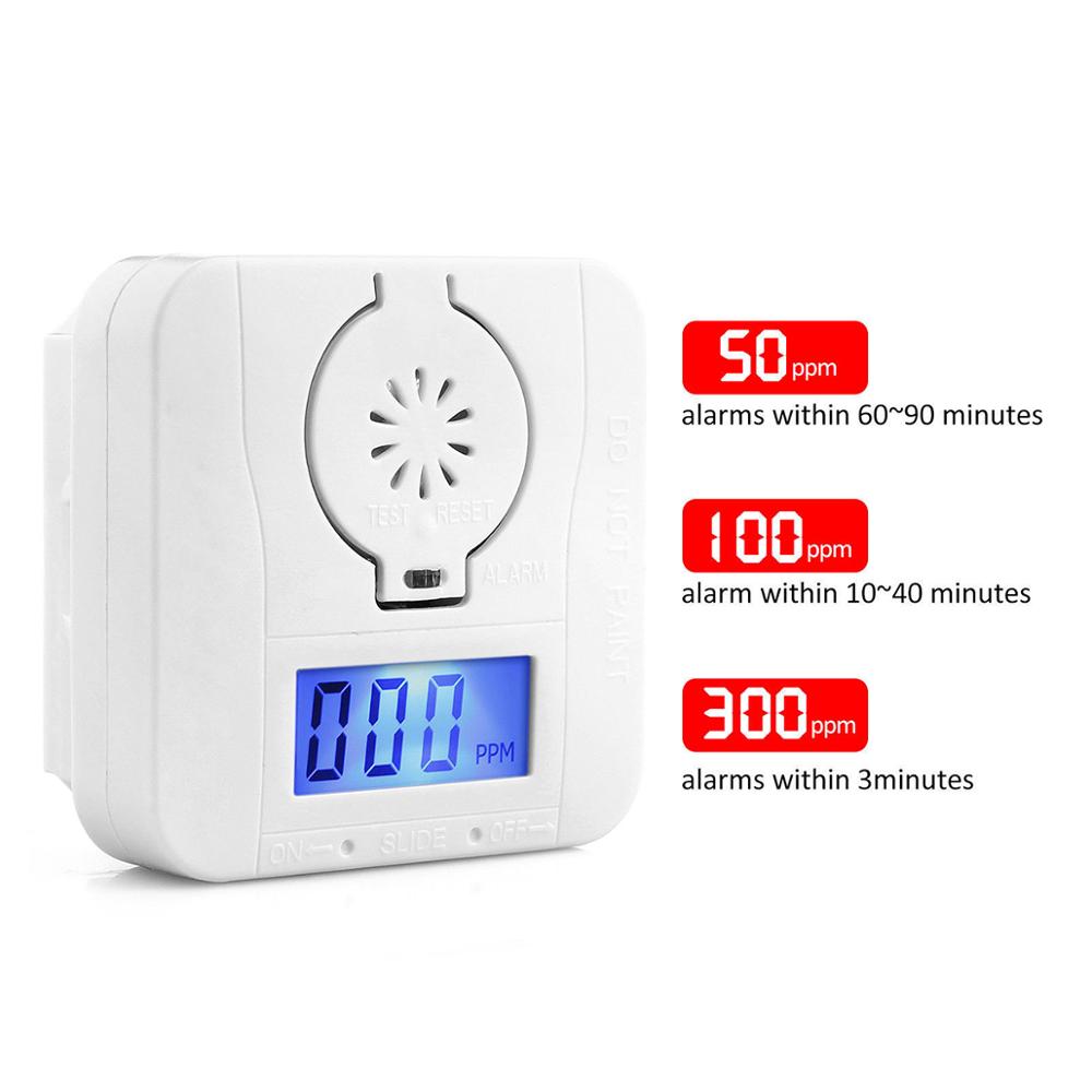-Co Carbon Monoxide Smoke Detector Alarm Poisoning Gas Warning Sensor ...