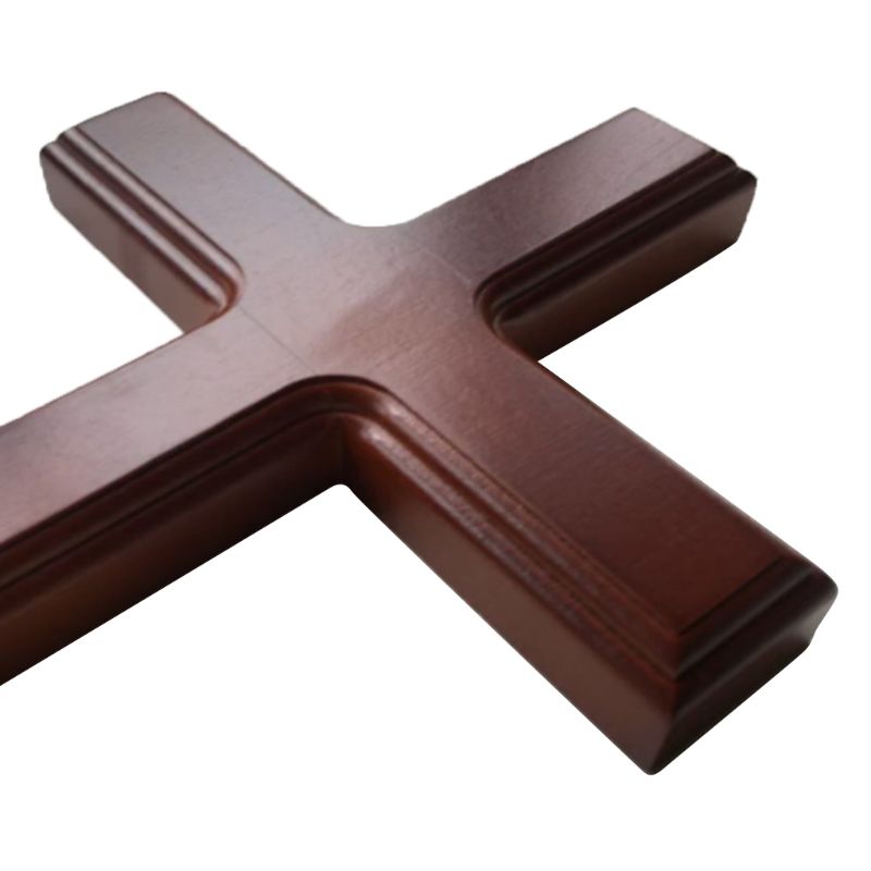 32cm Wooden Jesus Christ Cross Craft Decor Wall Mo... – Grandado