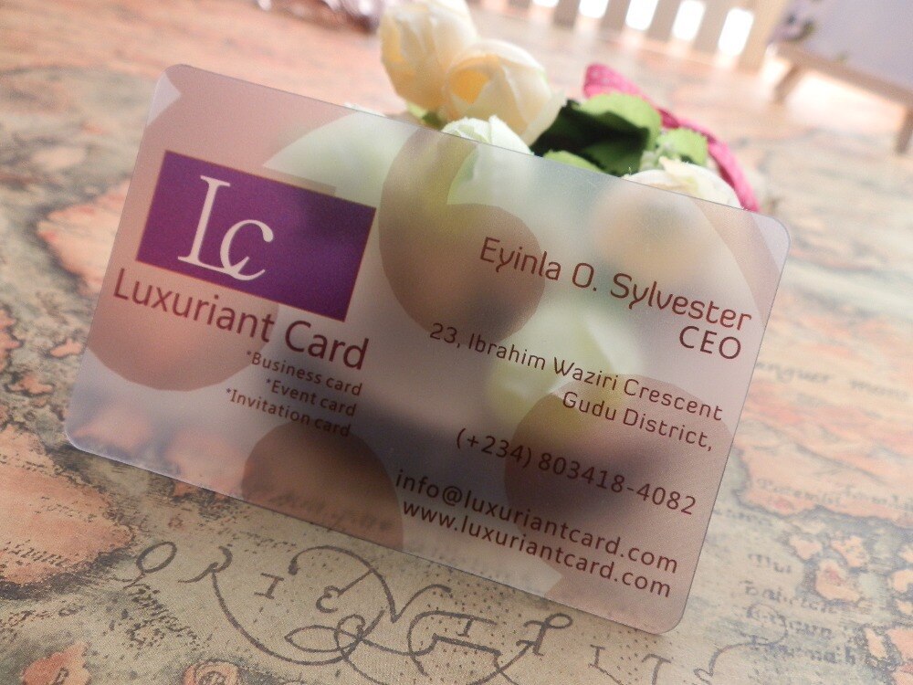 200pcs One faced CMYK printing transparent pvc bus... – Grandado