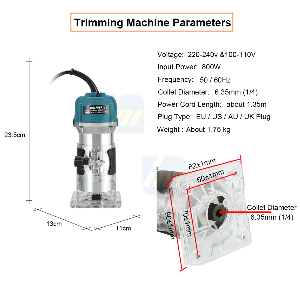 Electric Wood Trimmer Woodworking Machine 15. Grandado