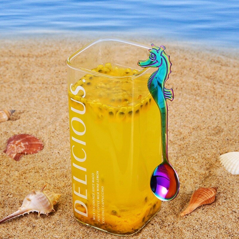 1PC 304 Stainless Steel Coffee Spoon Marine Seahor... – Grandado