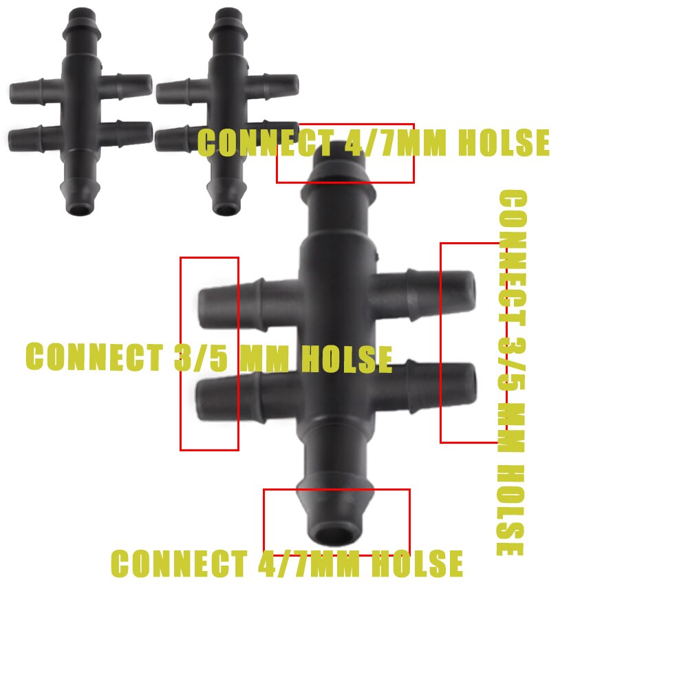 50 Pcs 1/4 Inch Barb 2-Way/ Tee / 4-Way/ 6-Way Con... – Grandado