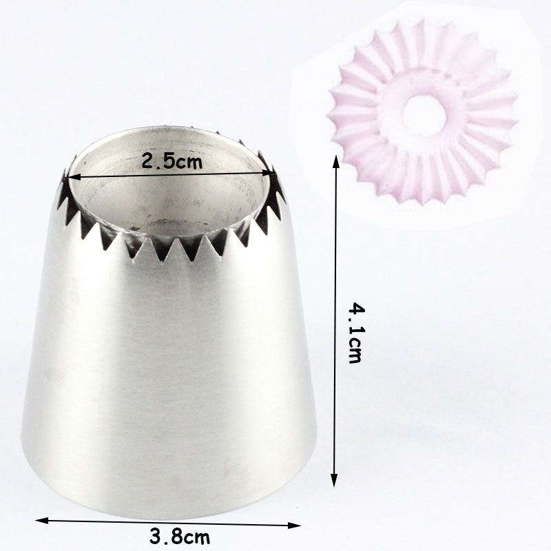 2 stk russisk wienerbrød spids form rør dyser ring... – Grandado