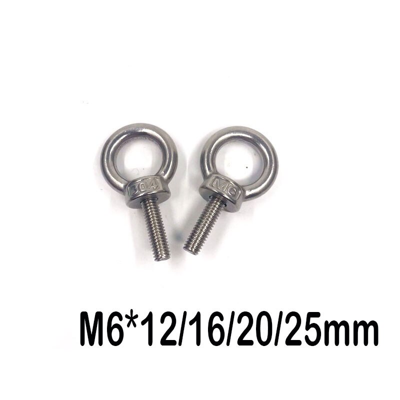 4 pcs M6 * 12/16/20/25mm 304 Roestvrij Staal Zilve... – Vicedeal