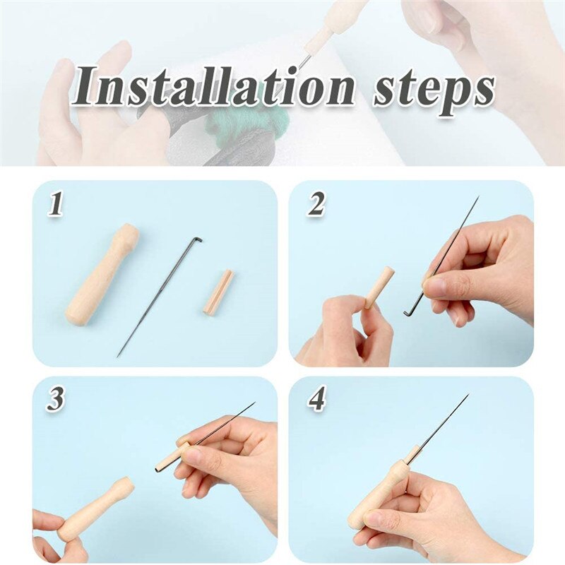 LMDZ Wool Needle Felting Kit Handmade Felt Needle ... – Grandado