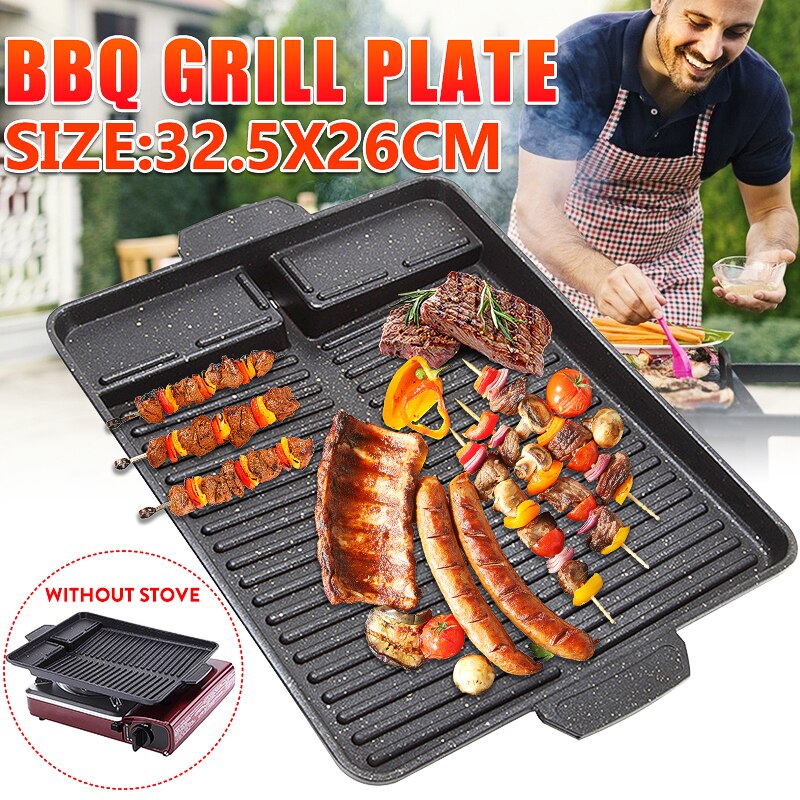 Plaque de Barbecue au charbon de bois antiadhésive... – Grandado