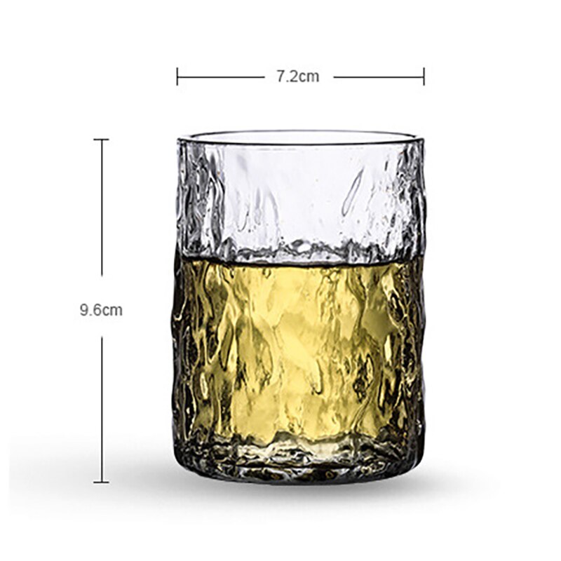 Glass Wine Glasses Home Hammered Grain Glass High ... – Grandado