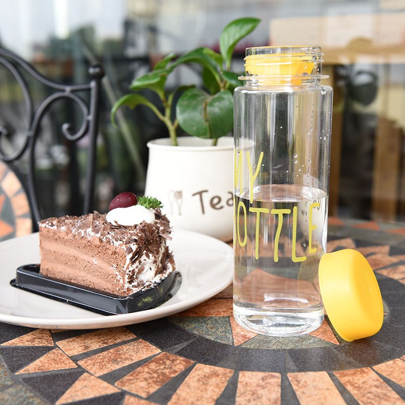 500ML Glass Bottle Portable Transparent Drink Wate... – Grandado