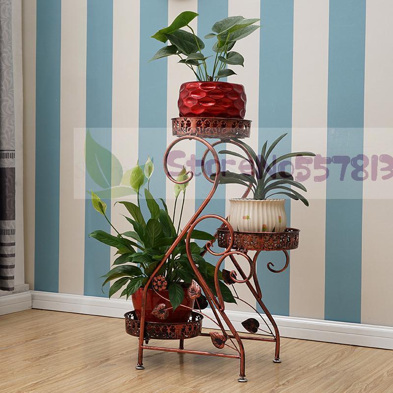 Wrought iron flower rack multi-layer indoor balcon... – Vicedeal