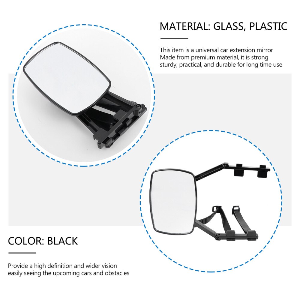 1 Pair Wing Mirror Durable Premium Strong Reflecto... – Grandado