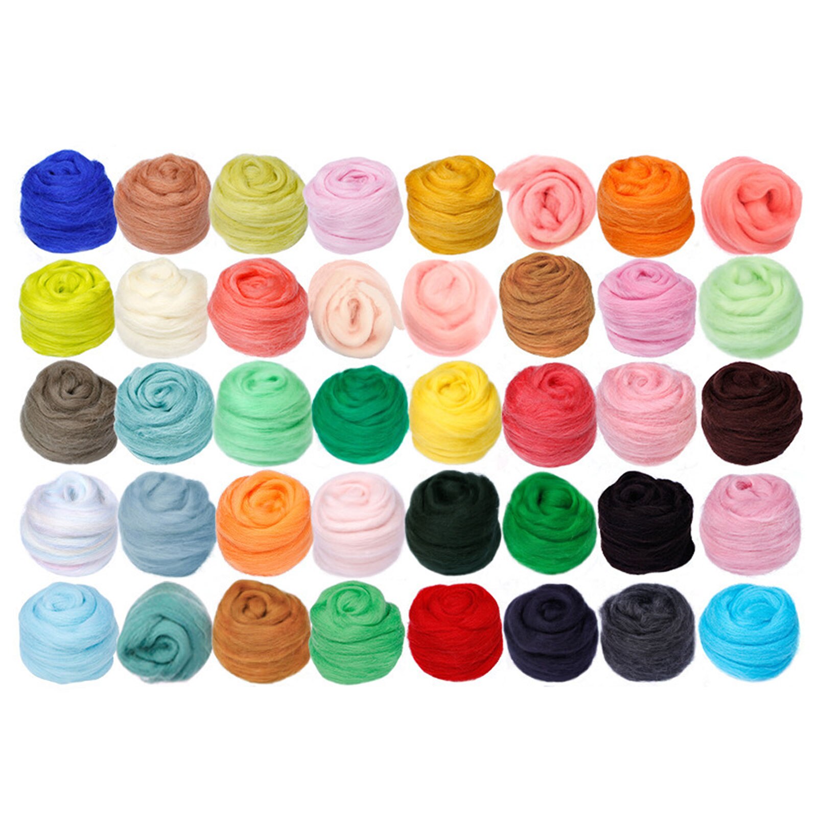40 Colors Fabric 3g Fibre Yarn Roving Needle Felti... – Vicedeal