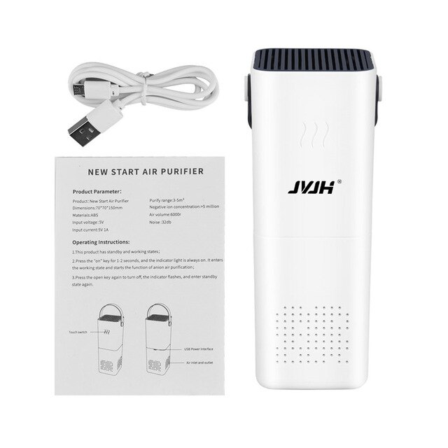 USB Home Electric Air Purifier Ionic Air Freshener... – Grandado
